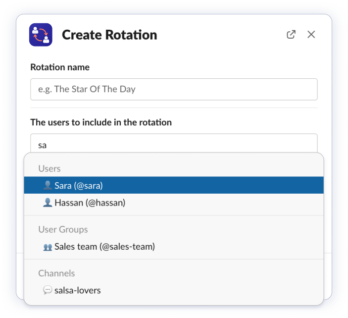 Slack User Group (@mention) Rotation App
